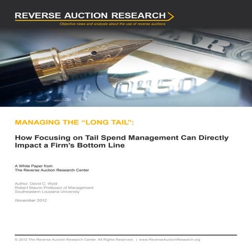 Managing the "Long Tail": How Focusing on Tail Spend Management Can ...