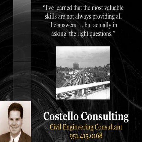 Costello Consulting | PPT | Civil Engineering Industry | Industries