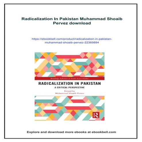 Radicalization In Pakistan Muhammad Shoaib Pervez | PDF