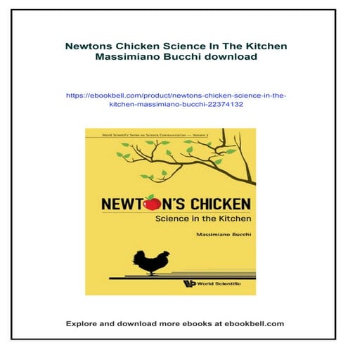 Newtons Chicken Science In The Kitchen Massimiano Bucchi | PDF