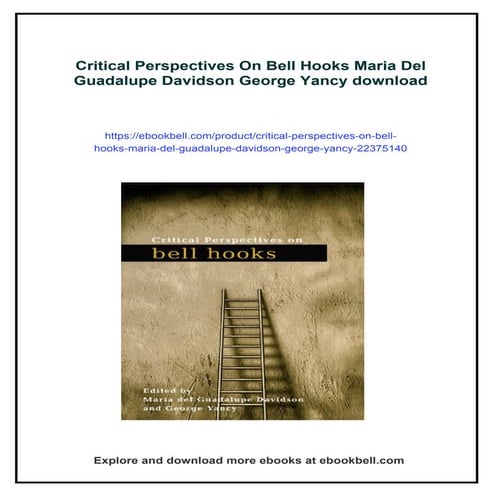 Critical Perspectives On Bell Hooks Maria Del Guadalupe Davidson George ...