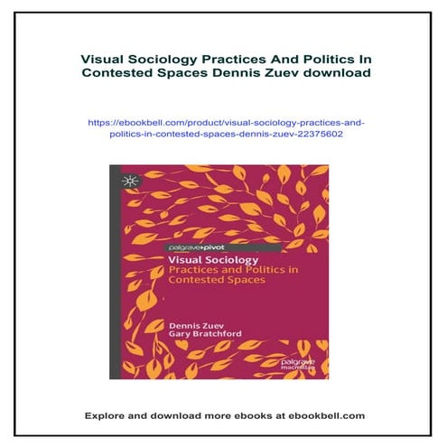 Visual Sociology Practices And Politics In Contested Spaces Dennis Zuev ...