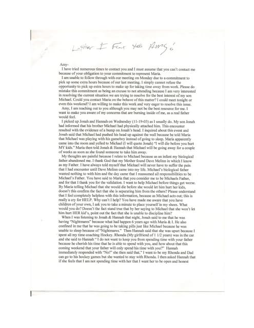 April 22 2003 police report charging maria bauer melinn with dv | PDF