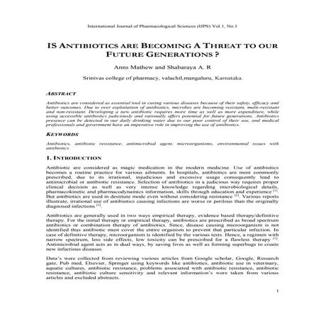 International Journal of Pharmacological Sciences (IJPS) | PDF