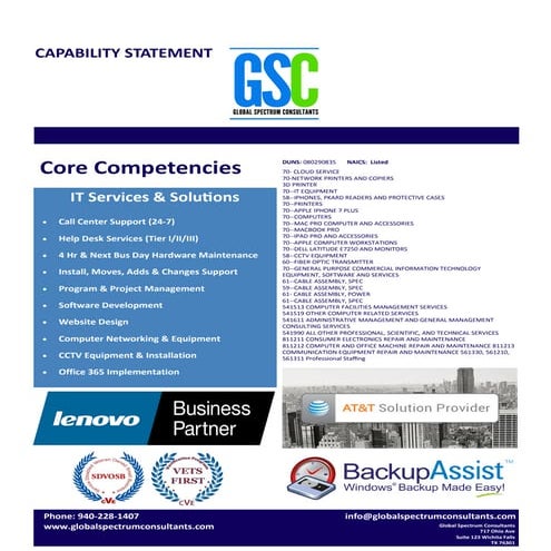 GSC Federal PDF | PDF | IT and Internet Support | Internet