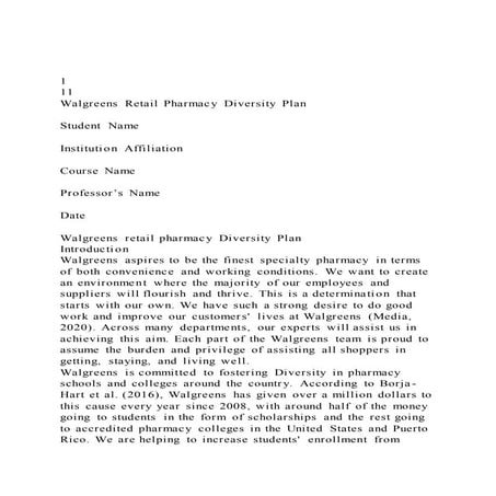 Running head WALGREENS STRATEGIC HRM PLAN .docx