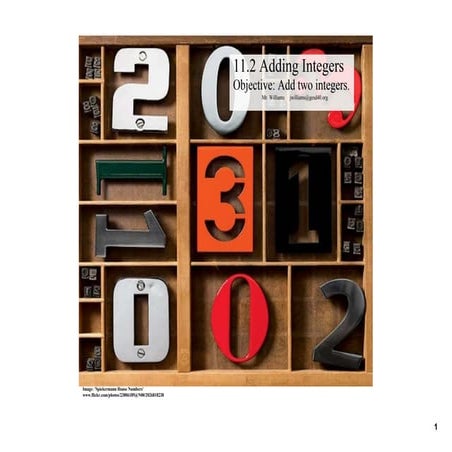 11.2 Adding Integers | PPT