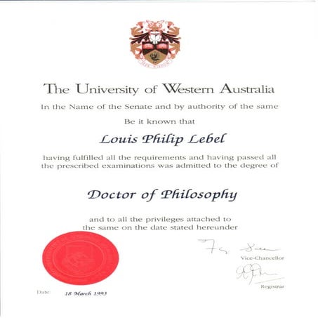 PhDCertificate-Lebel | PDF