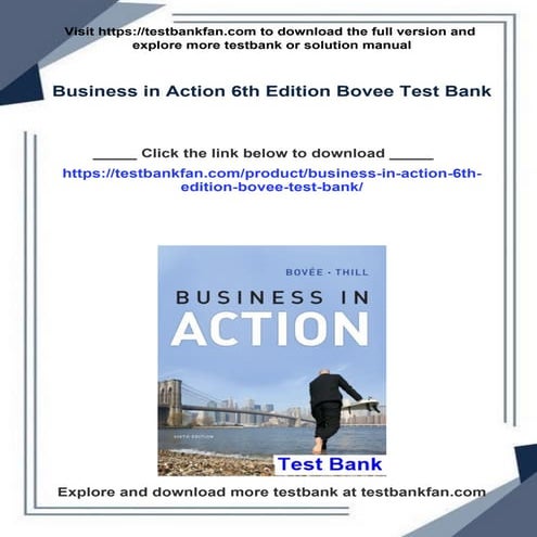 Quickly access every chapter of Business in Action 6th Edition Bovee ...