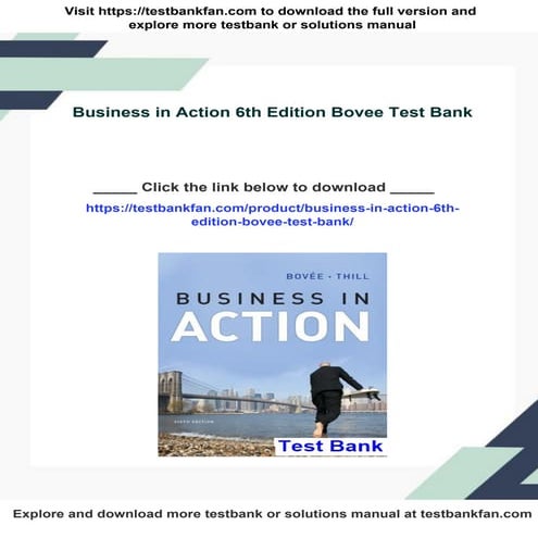 Quickly access every chapter of Business in Action 6th Edition Bovee ...