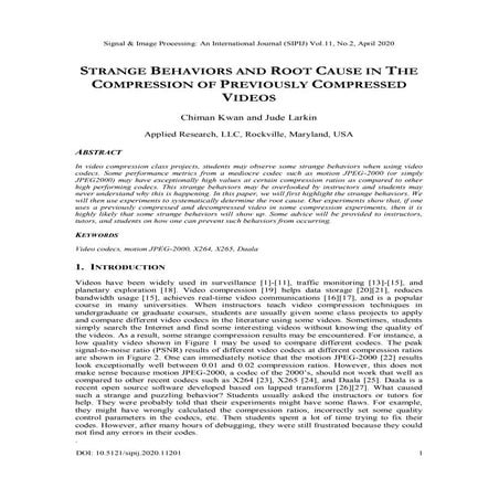 Strange Behaviors and Root Cause in the Compression of Previously ...