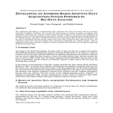 Developing an Android-based Adaptive Data Acquisition System Powered by Big Data Analysis | PDF ...