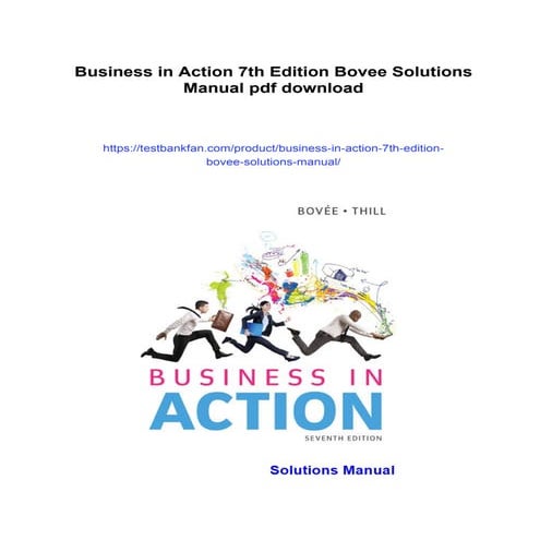 Business in Action 7th Edition Bovee Solutions Manual | PDF