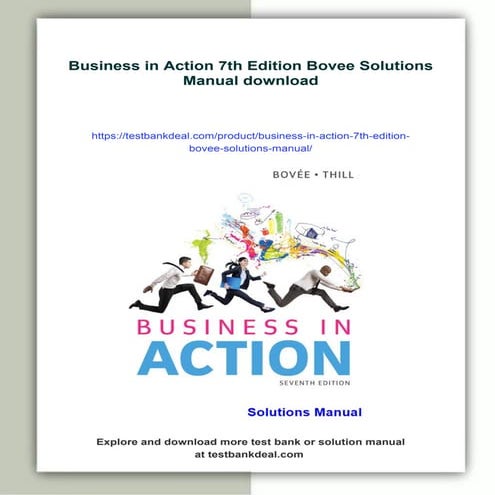 Business in Action 7th Edition Bovee Solutions Manual | PDF
