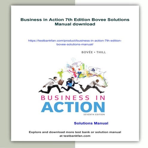 Business in Action 7th Edition Bovee Solutions Manual | PDF