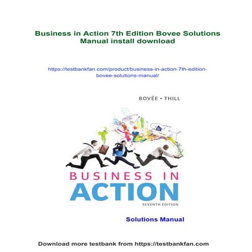 Business in Action 7th Edition Bovee Solutions Manual | PDF