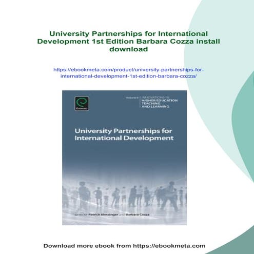 University Partnerships for International Development 1st Edition ...