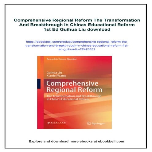 Comprehensive Regional Reform The Transformation And Breakthrough In ...