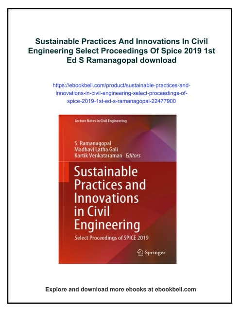 Driving Sustainability in Engineering with Civil Engineering | PPT