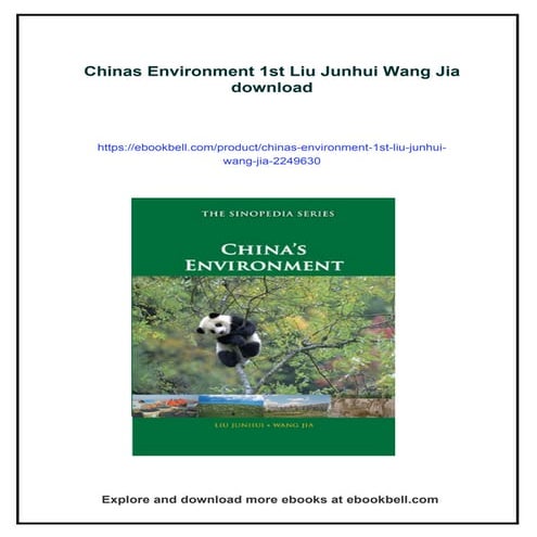 Chinas Environment 1st Liu Junhui Wang Jia | PDF