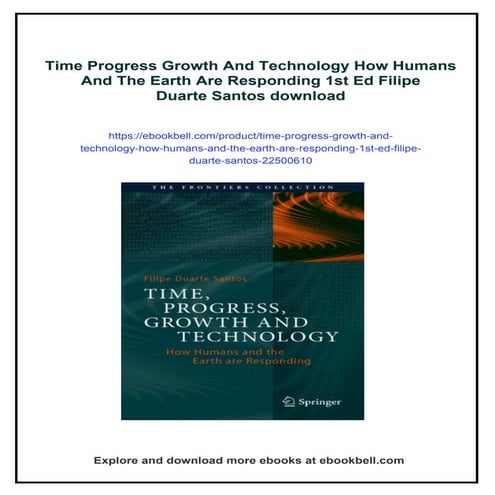 Time Progress Growth And Technology How Humans And The Earth Are ...