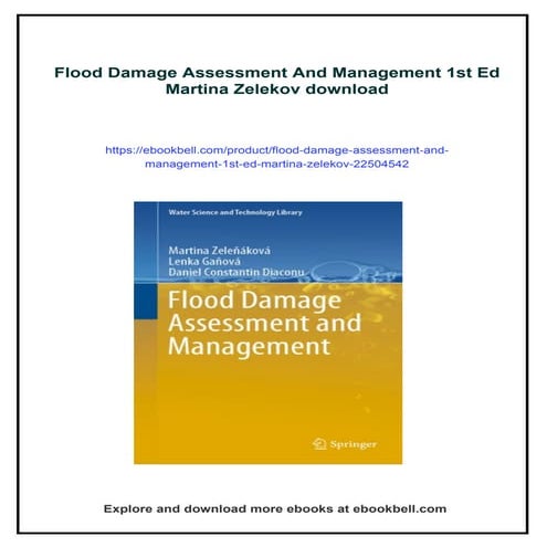Flood Damage Assessment And Management 1st Ed Martina Zelekov | PDF