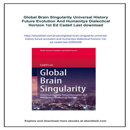 Global Brain Singularity Universal History Future Evolution And ...