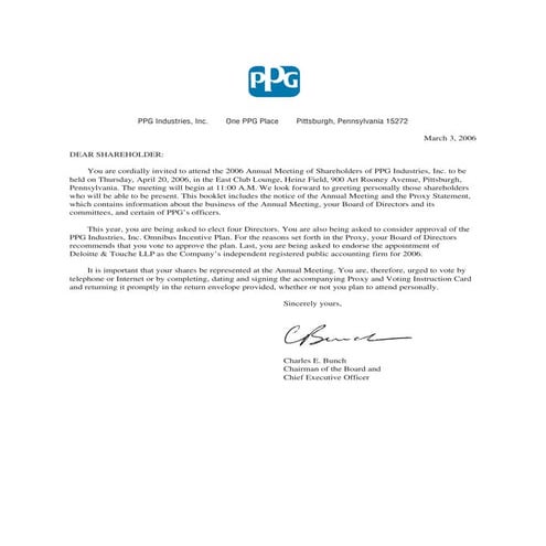 ppg industriesProxyFinal2006 | PDF