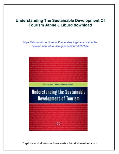 Sustainable Tourism Chapter 1 | PDF