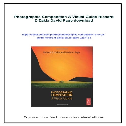 Photographic Composition A Visual Guide Richard D Zakia David Page | PDF