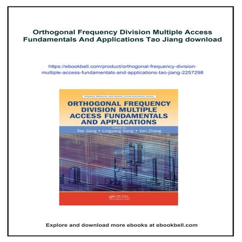 Orthogonal Frequency Division Multiple Access Fundamentals And ...