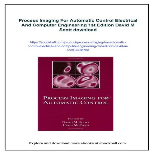 Process Imaging For Automatic Control Electrical And Computer Engineering 1st Edition David M ...