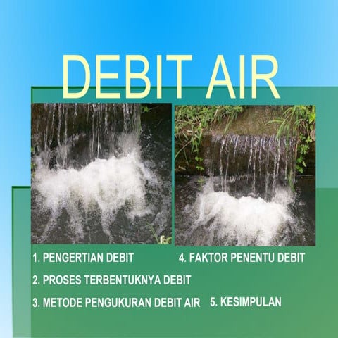 PRESENTASI DEBIT AIR | PPT
