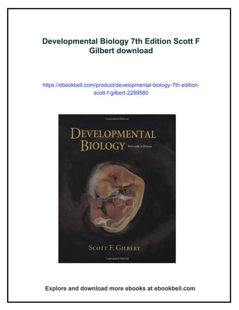 Developmental biology | PPT