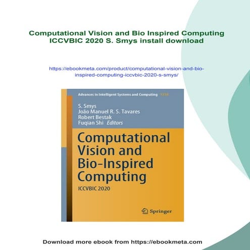 Computational Vision and Bio Inspired Computing ICCVBIC 2020 S. Smys | PDF