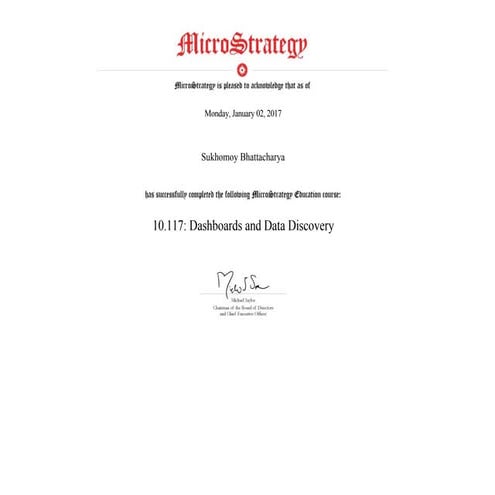 MicroStrategy 10 117 Dashboards and Data Discovery | PDF