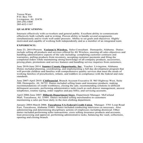 DC Resume | DOCX