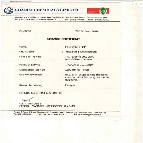 Gharda Chemicals Experience.PDF