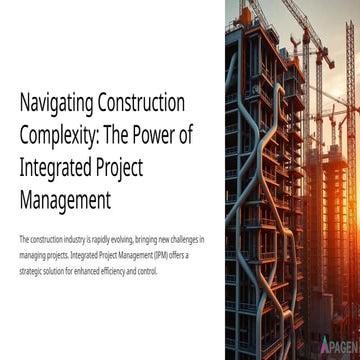 Why Construction Firms Need Integrated Project Management | PPTX