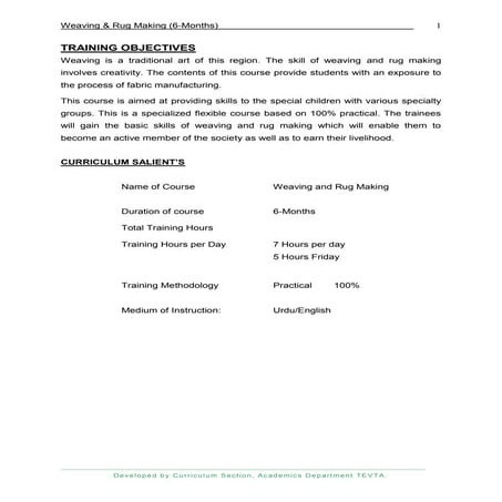 113 weaving & rug making | PDF