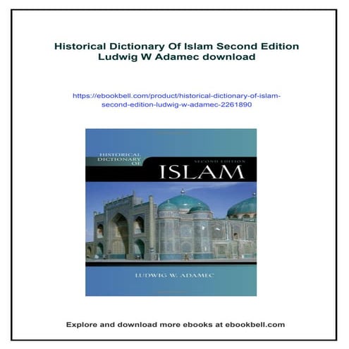 Historical Dictionary Of Islam Second Edition Ludwig W Adamec | PDF