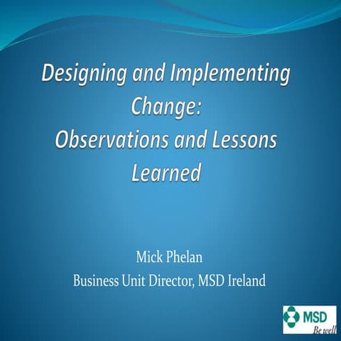 Change Management Overview | PPTX