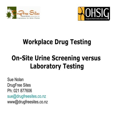 LABORATORY URINE DRUG SCREENING TEST (UDS).ppt
