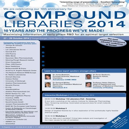 10th International Conference Compound Libraries 2014 | PDF