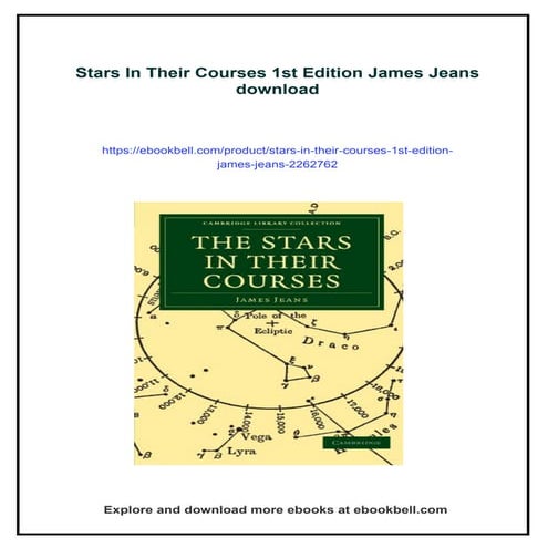 Stars In Their Courses 1st Edition James Jeans | PDF