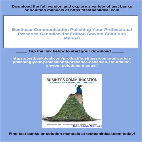 Business Communication Polishing Your Professional Presence Canadian ...