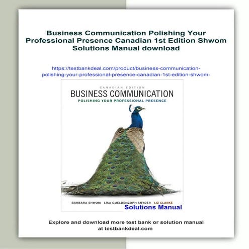 Business Communication Polishing Your Professional Presence Canadian ...