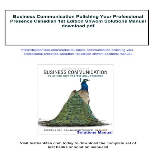 Business Communication Polishing Your Professional Presence Canadian ...
