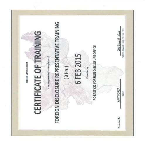 FDR Certification (2) | PDF