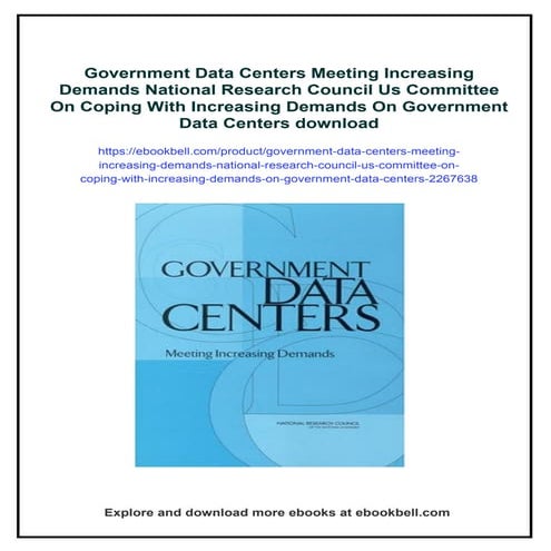 Government Data Centers Meeting Increasing Demands National Research ...